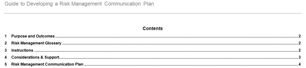 Guide to Developing a Risk Management Communication Plan – GRCReady