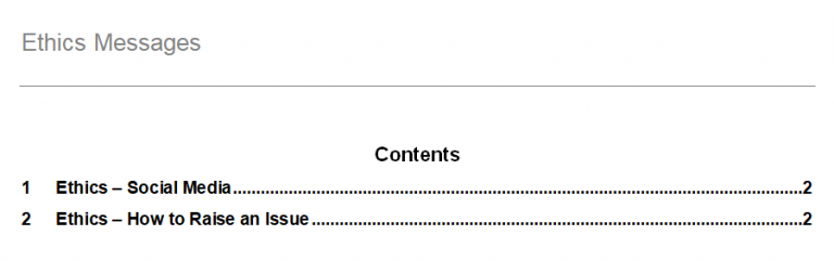 Ethics Messages – GRCReady