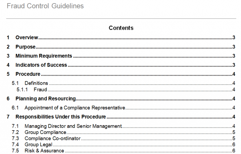 Guidelines for Fraud Control – GRCReady