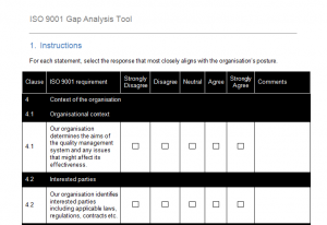 ISO 9001 Gap Analysis Tool – GRCReady