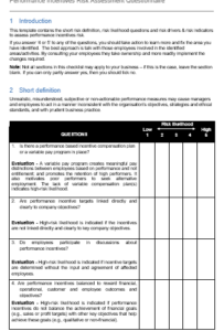 Risk Assessment Questionnaire for Performance Incentives – GRCReady
