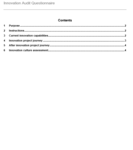 Questionnaire for Innovation Audit – GRCReady